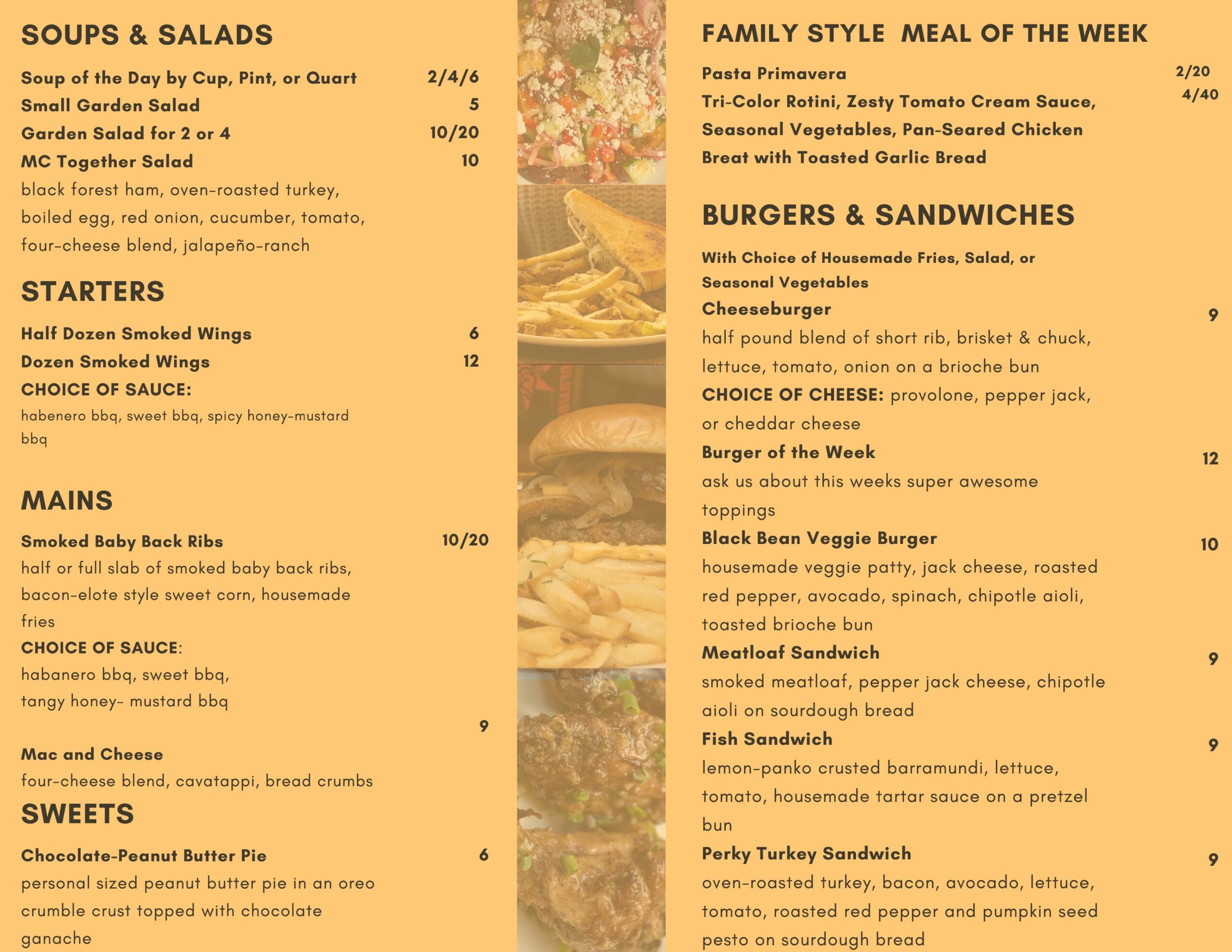 Menu | Leeds Public House | Gastropub In Downtown Michigan City