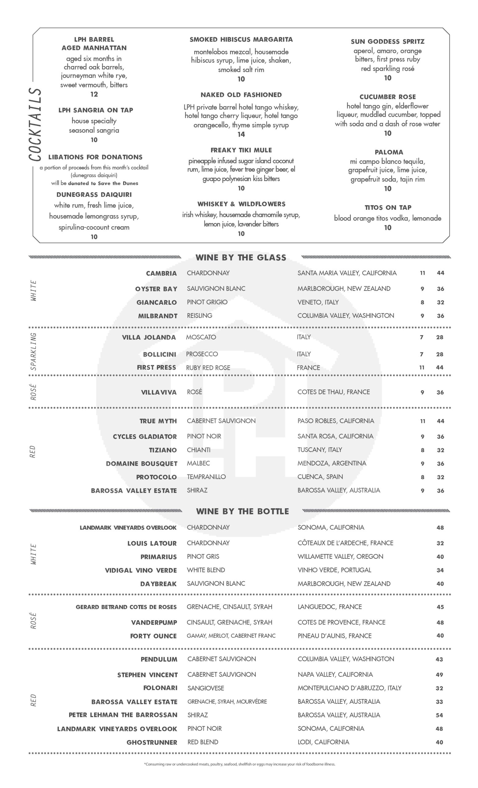 Menu | Leeds Public House | Gastropub In Downtown Michigan City