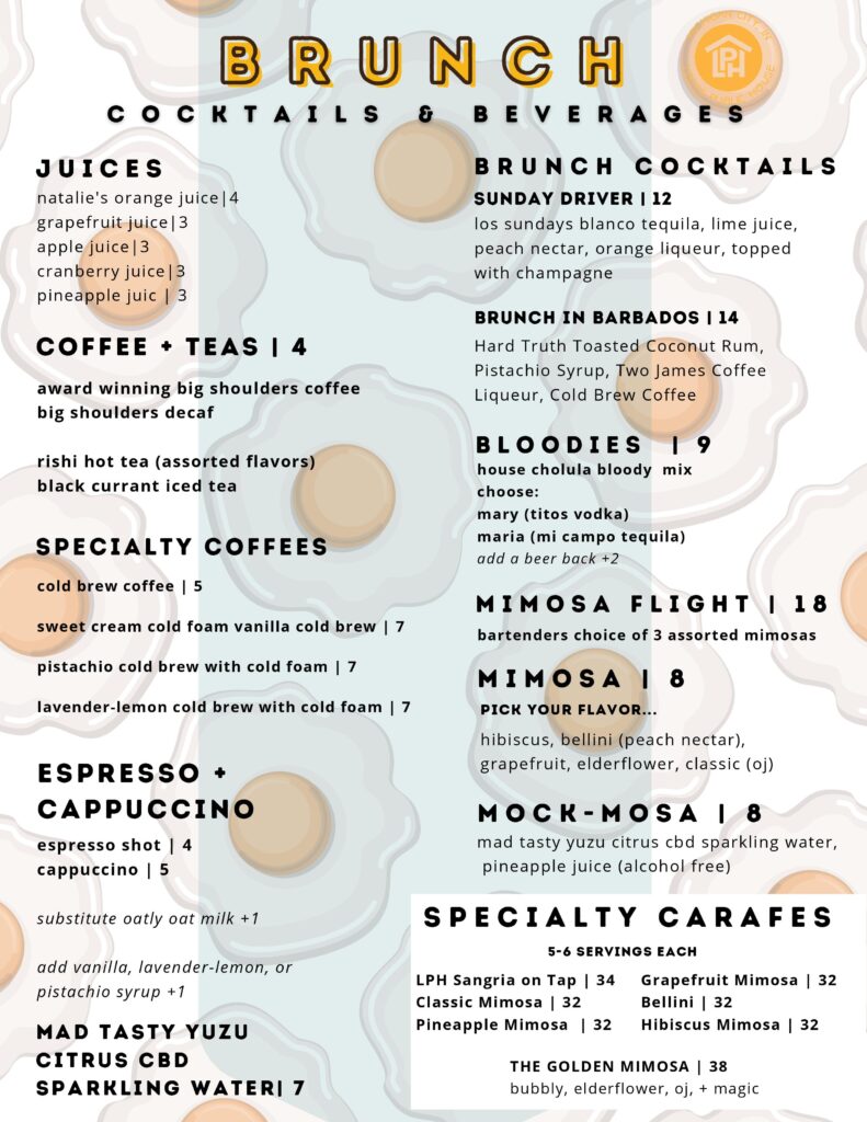 Menu - Leeds Public House | Gastropub In Downtown Michigan City